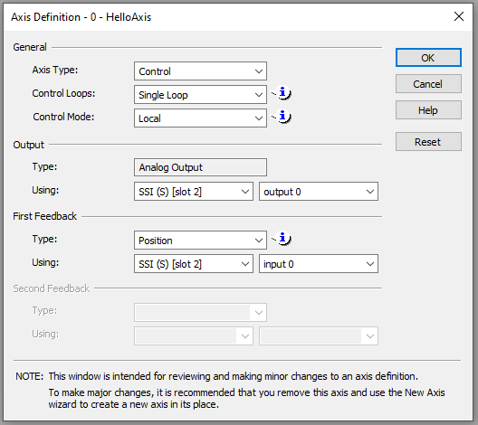 Control According to Webster: Defining a Motion Axis – PLCEE